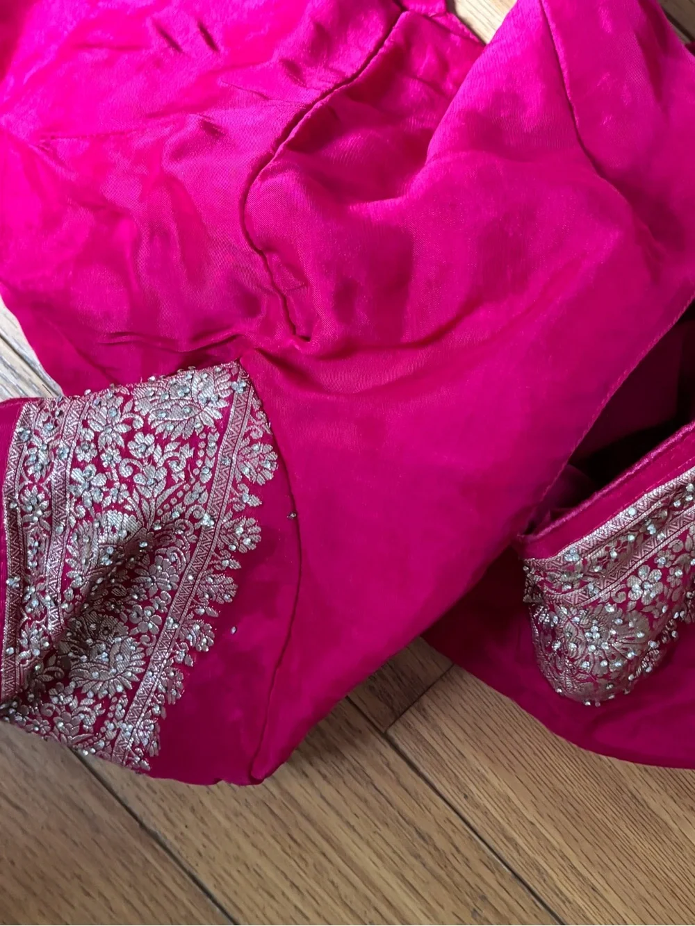 Sarees | Authentic Saree Stunning Pink Silk Saree With Custom Blouse ...